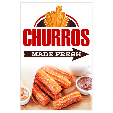 CHURROS Economy A-Frame Sign 24" Wide by 36" Tall (Made in The USA ...