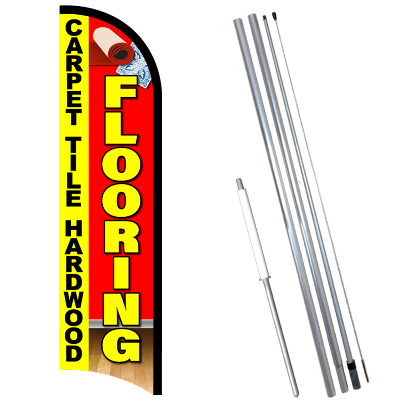 Vista Flags Flooring (Carpet, Tile, Hardwood) Premium Windless Feather ...