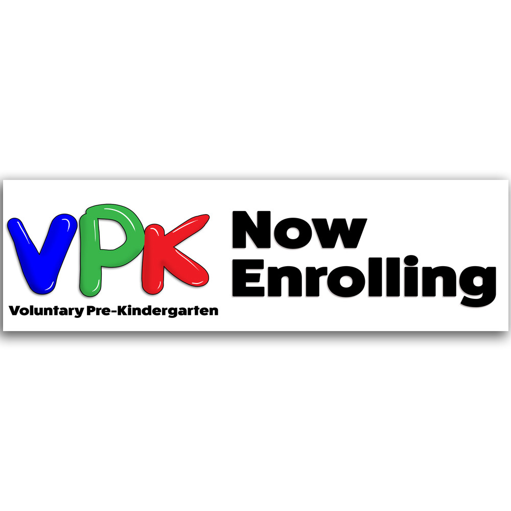 VPK Now Enrolling Vinyl Banner with Optional Sizes (Made in the USA) | eBay