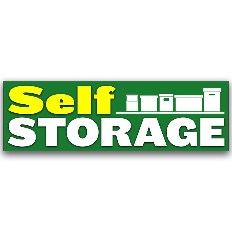 Self Storage Vinyl Banner 5 Feet Wide by 2 Feet Tall