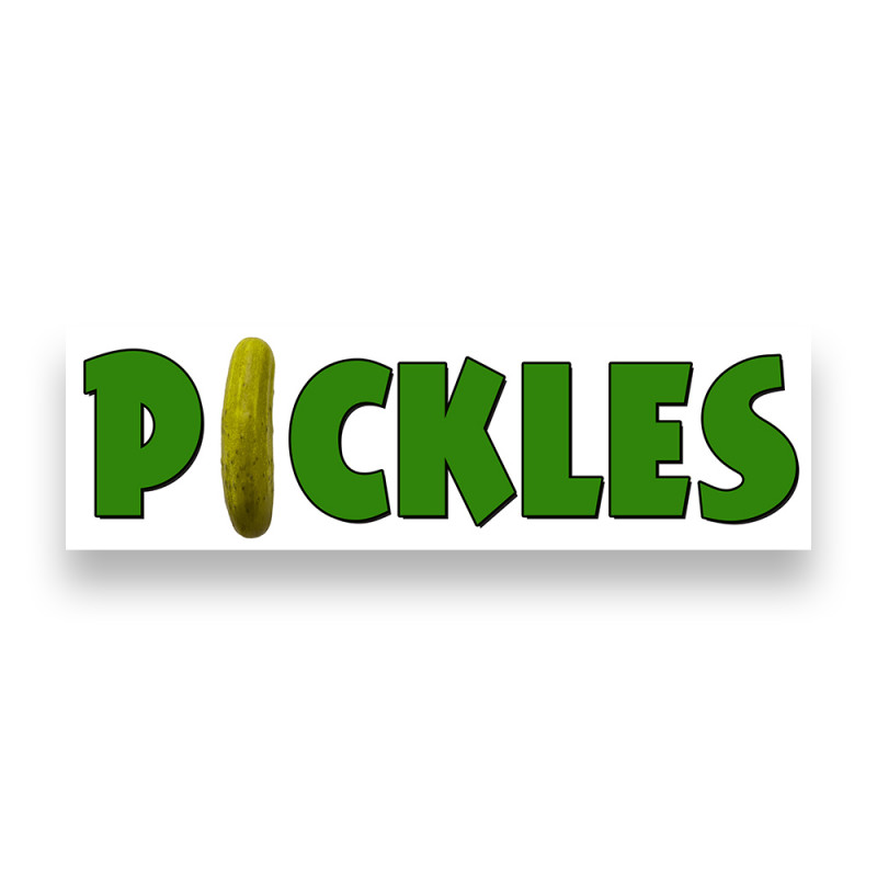 Pickles Vinyl Banner 5 Feet Wide by 2 Feet Tall