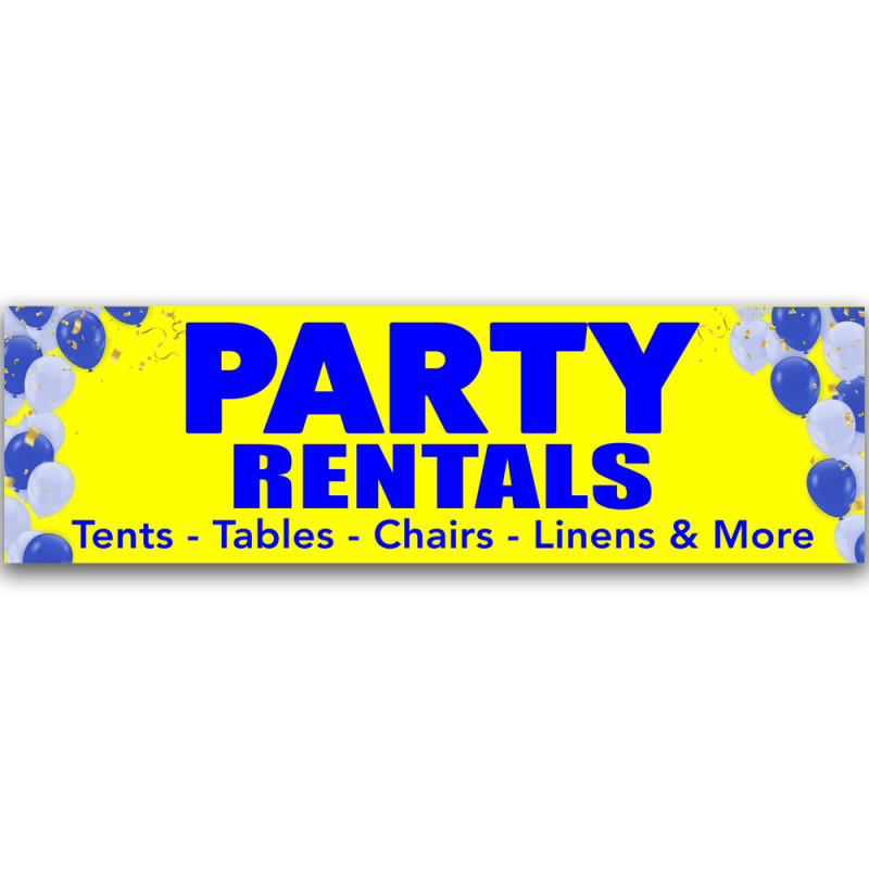 RENTALS 2 Pack Double-Sided Yard Signs 16" x 24" with Metal Stakes ...