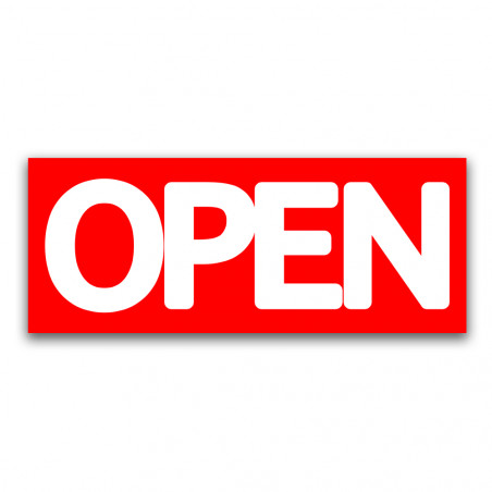 Open Vinyl Banner 5 Feet Wide by 2 Feet Tall