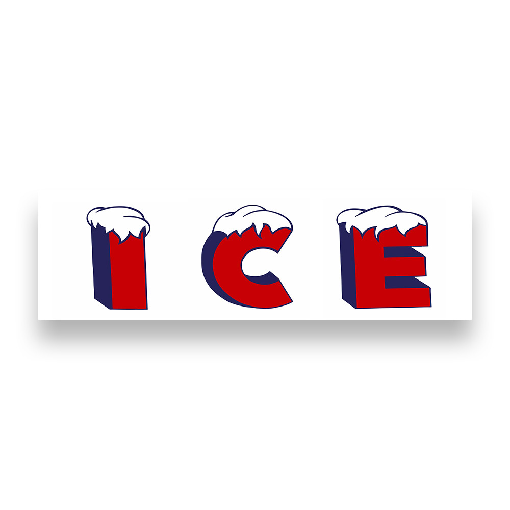 ICE Vinyl Banner with Optional Sizes (Made in the USA) | eBay