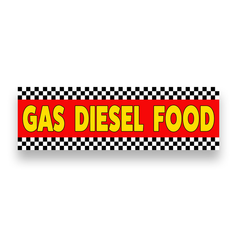 Off Road Diesel Fuel Vinyl Banner 5 Feet Wide by 2 Feet Tall