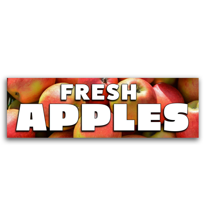 Apples 12 Pack Yard Signs - Each Sign is 24" x 16" Single-Sided and ...