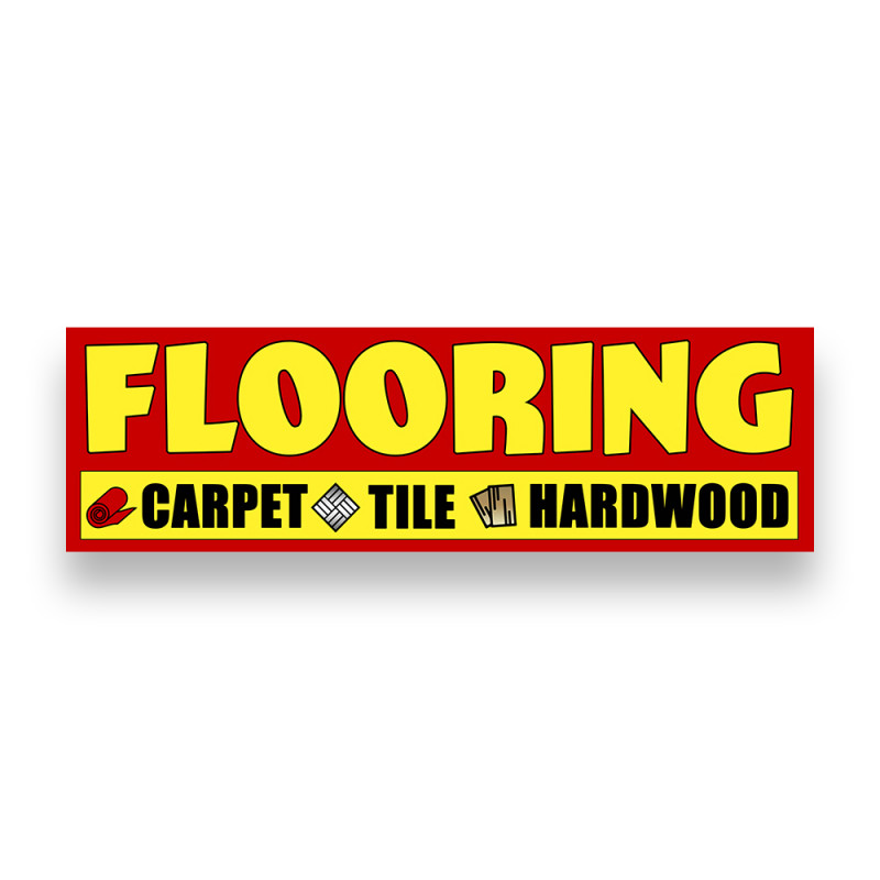 Flooring Vinyl Banner 5 Feet Wide by 2 Feet Tall