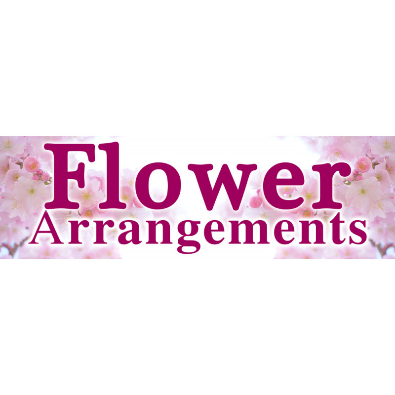 2 Pack Flowers Yard Sign 16" x 24" - Double-Sided Print, with Metal ...