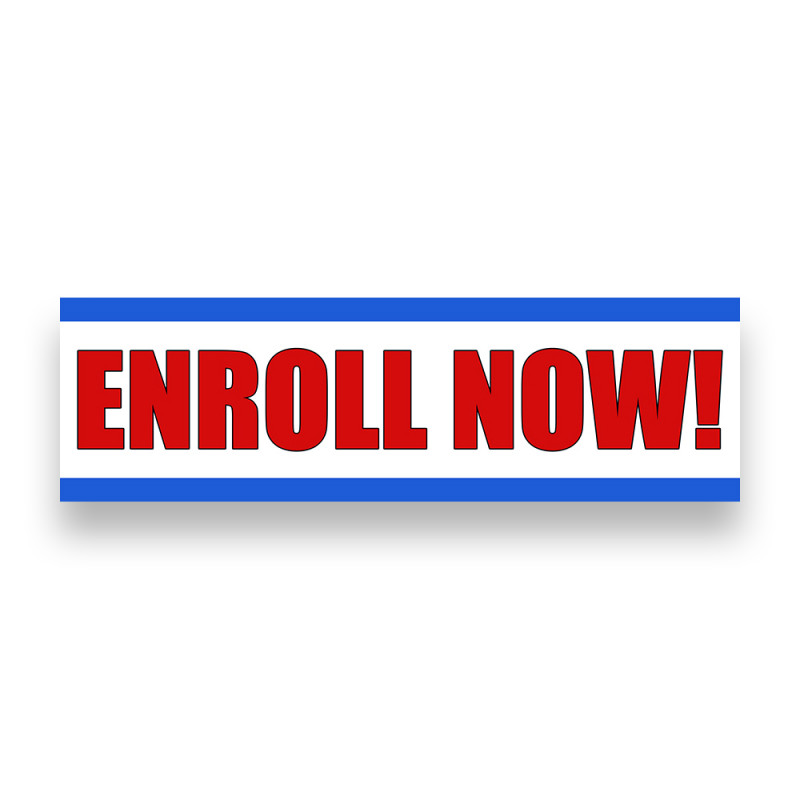 2 Pack Now Enrolling Yard Sign 16" x 24" - Double-Sided Print, with ...
