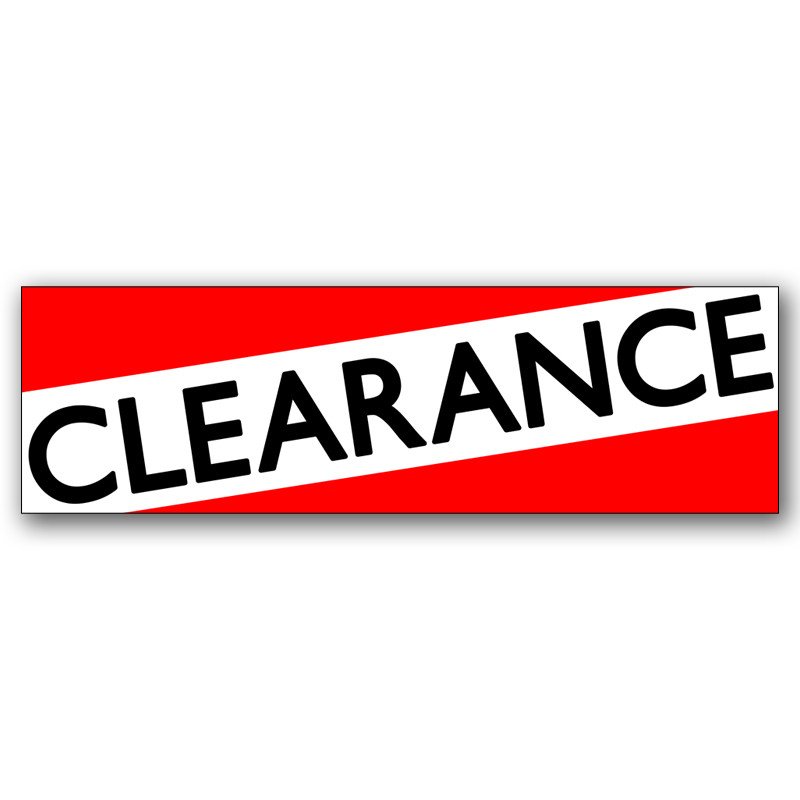 Clearance Vinyl Banner 5 Feet Wide by 2 Feet Tall
