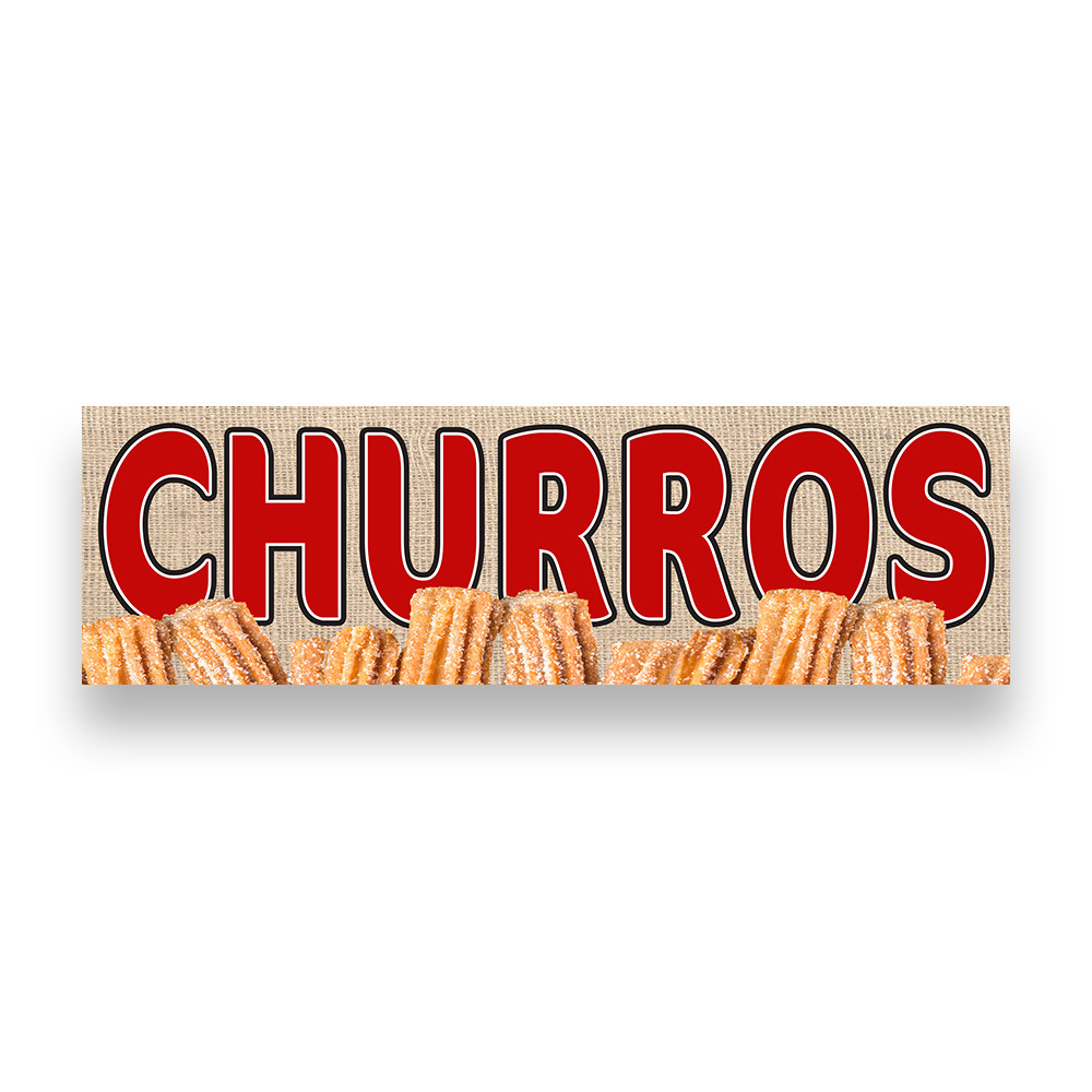 CHURROS Vinyl Banner with Optional Sizes (Made in the USA) | eBay