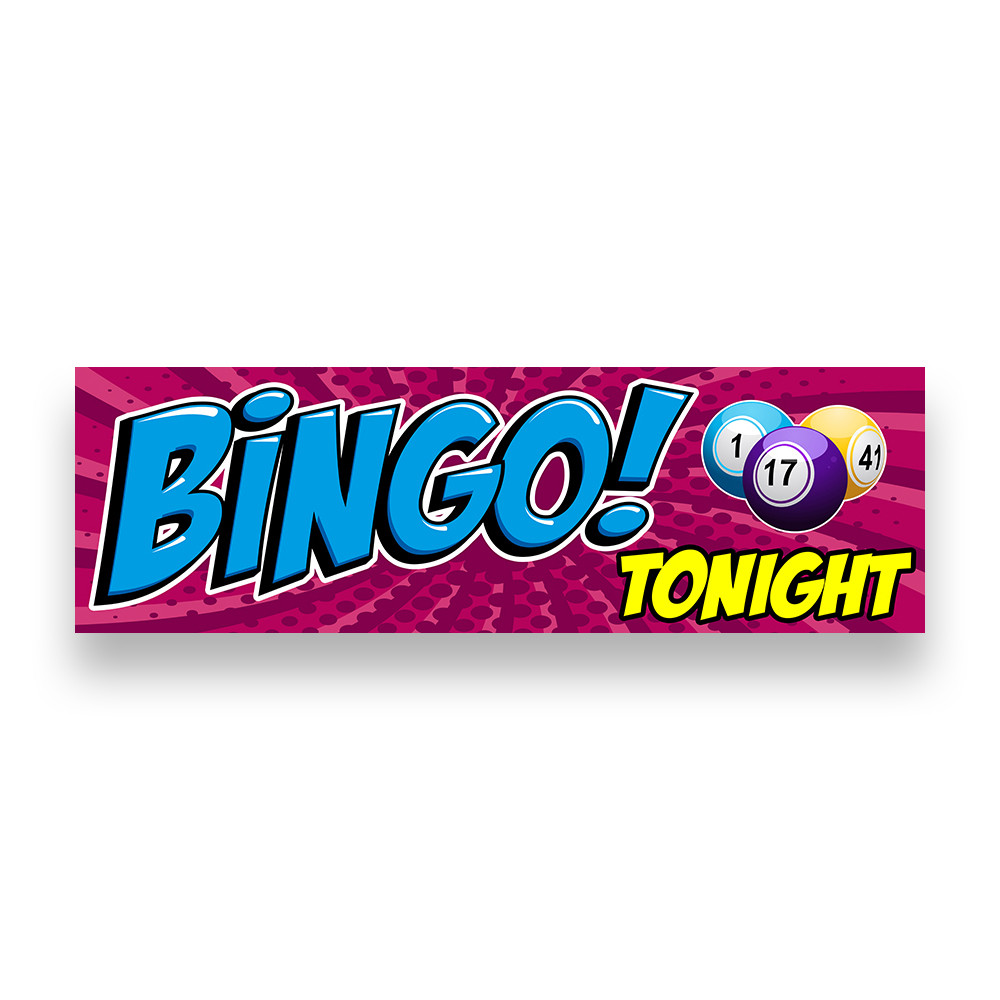 BINGO Tonight Vinyl Banner with Optional Sizes (Made in the USA) | eBay