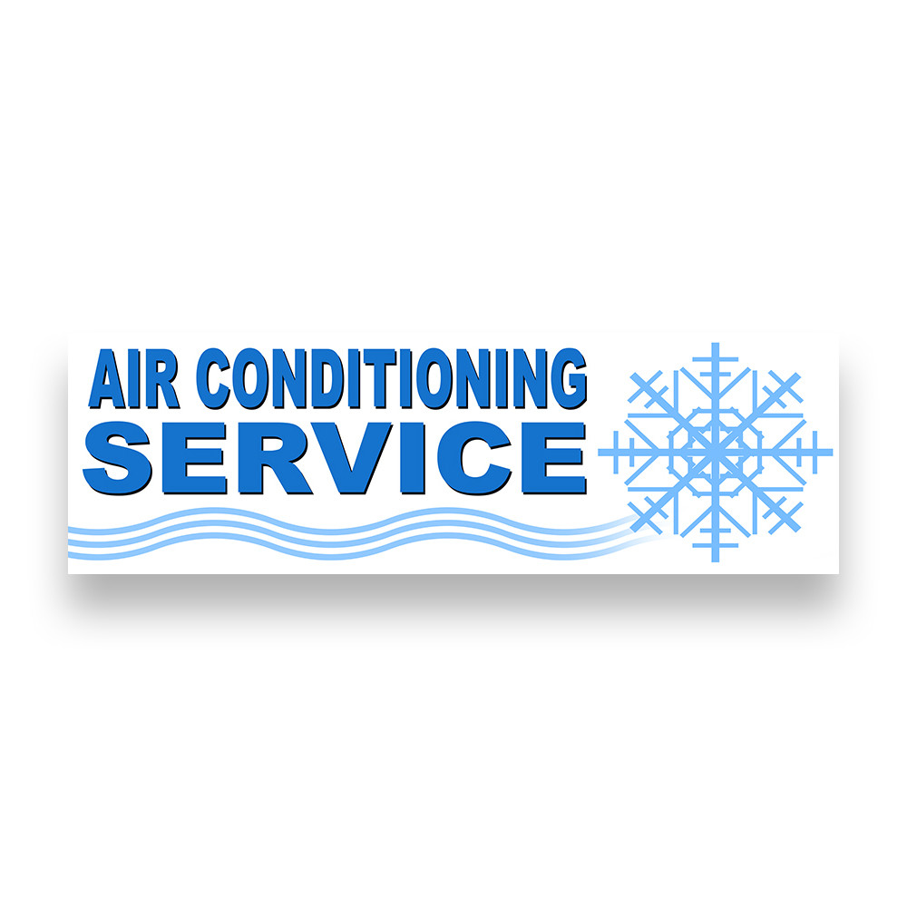 AIR CONDITIONING SERVICE Vinyl Banner with Optional Sizes (Made in the ...