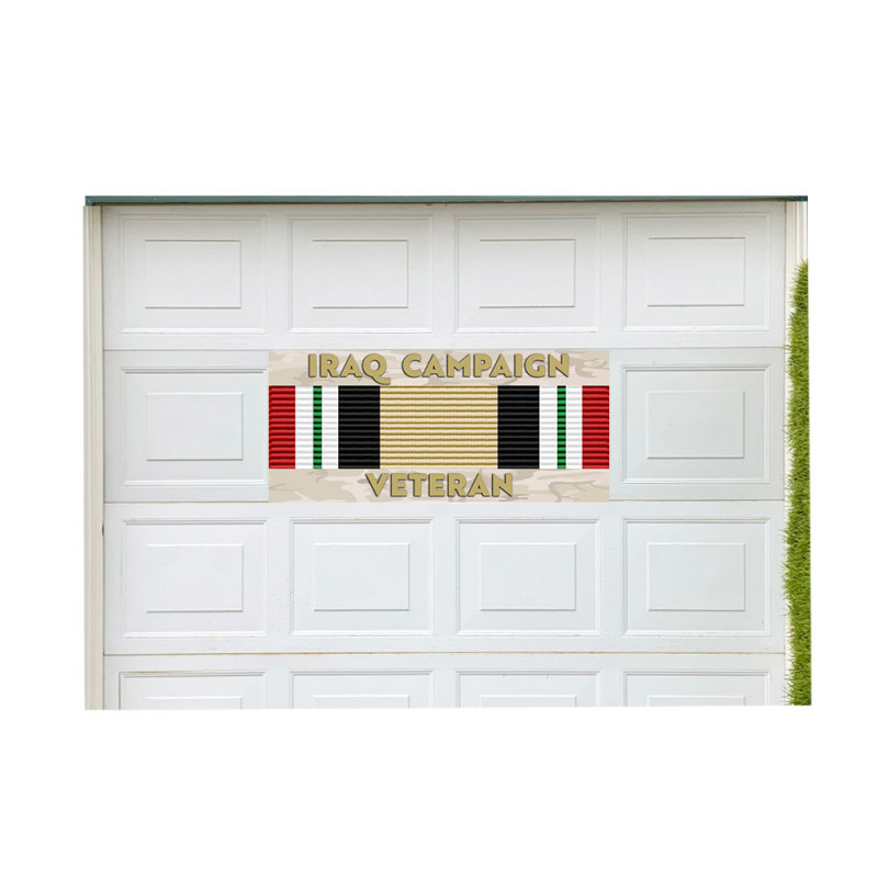 VF Display Iraq Campaign Veteran 21" x 47" Magnetic Garage Banner for ...