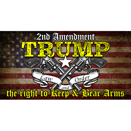 Vista Products Trump 2nd Amendment 21" x 40" Magnetic Garage Banner for ...