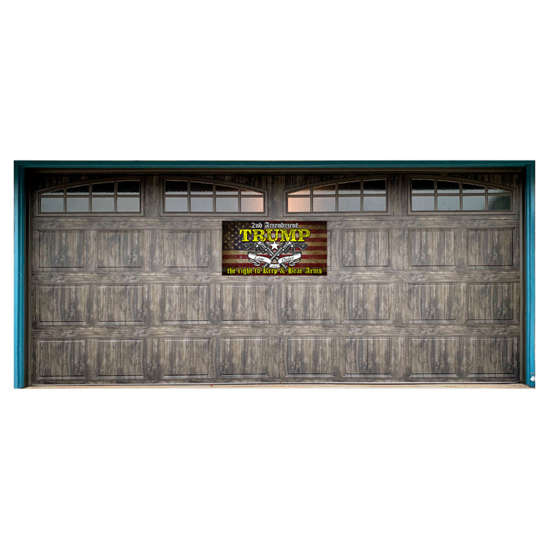 Vista Products Trump 2nd Amendment 21" x 40" Magnetic Garage Banner for ...