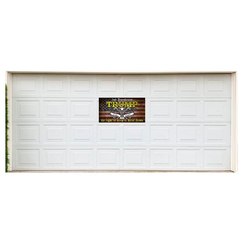 Vista Products Trump 2nd Amendment 21" x 40" Magnetic Garage Banner for ...
