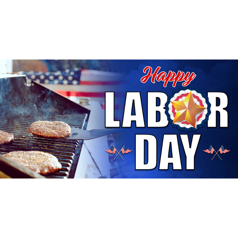 Vista Products Happy Labor Day Magnetic Garage Door Banner 42" x 84 ...