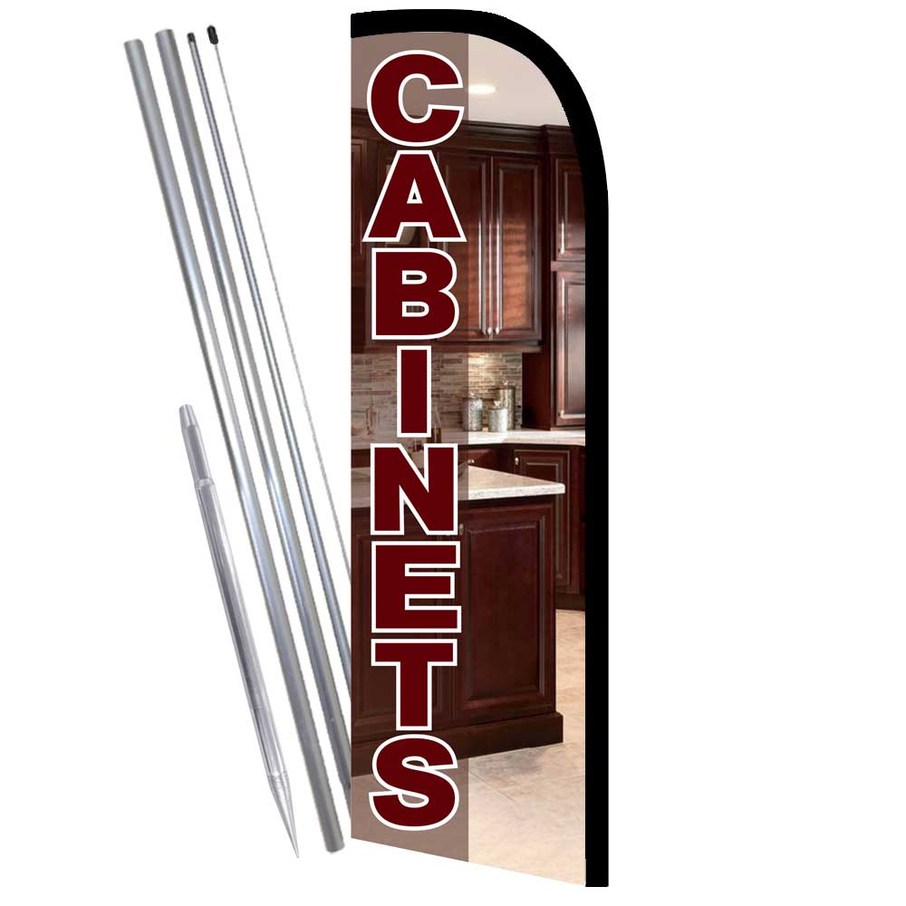 Cabinets Windless Feather Flag Bundle (Complete Kit) OR Optional ...