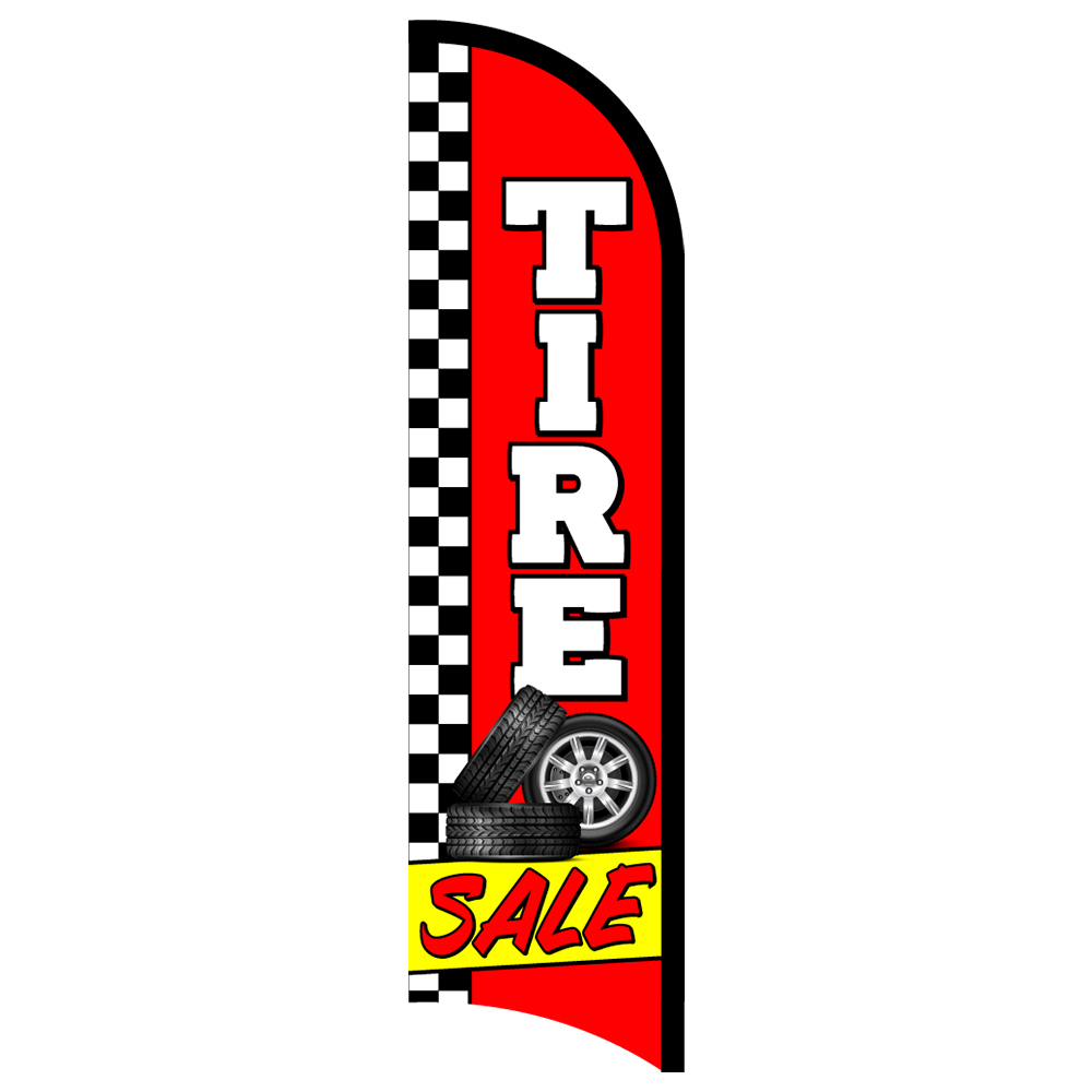 TIRE SALE Premium Windless Feather Flag Bundle (Complete Kit) OR ...