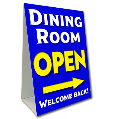 Dining Room Open (Arrow) Economy A-Frame Sign 2 Feet Wide by 3 Feet ...