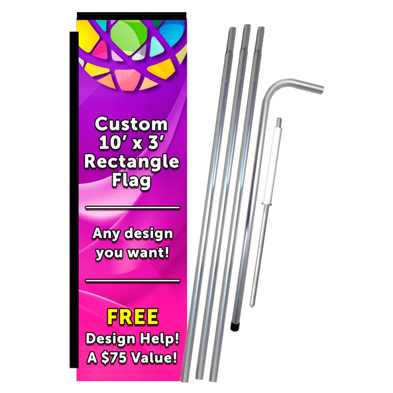 Custom 3' x 5' Horizontal Flag