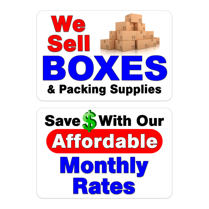 Self Storage 12 Pack Yard Signs - Each Sign is 24" x 16" Single-Sided ...