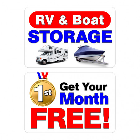 Self Storage 12 Pack Yard Signs - Each Sign is 24" x 16" Single-Sided ...