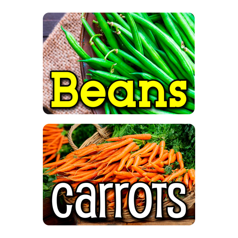 Assorted Produce 12 Pack Yard Signs - Each Sign is 24" x 16" Single ...