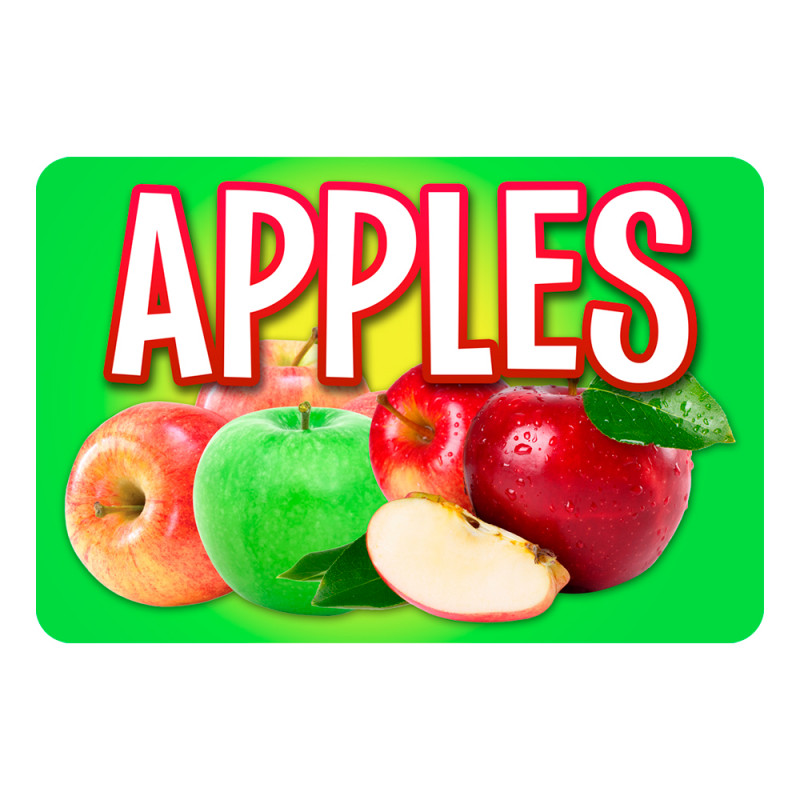 Apples 12 Pack Yard Signs - Each Sign is 24" x 16" Single-Sided and ...