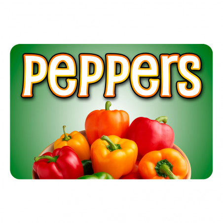 Peppers 12 Pack Yard Signs - Each Sign is 24" x 16" Single-Sided and ...