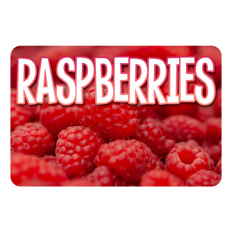 Raspberries 12 Pack Yard Signs - Each Sign is 24" x 16" Single-Sided ...