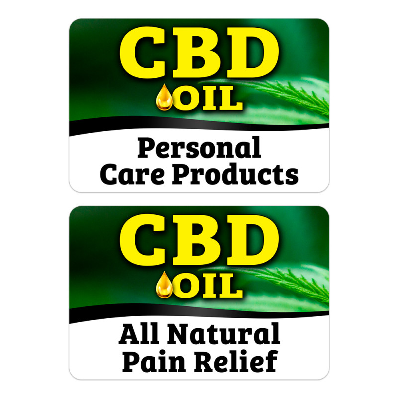 CBD Oil 12 Pack Yard Signs - Each Sign is 24" x 16" Single-Sided and ...