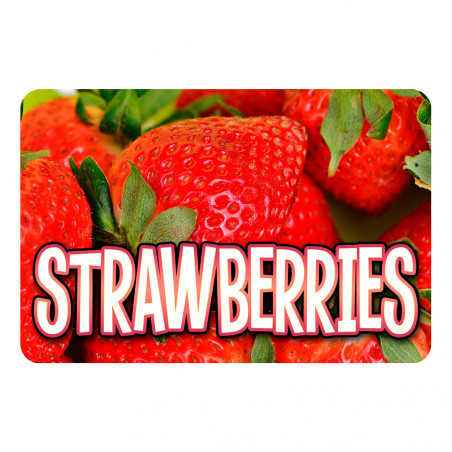 Strawberries 12 Pack Yard Signs - Each Sign is 24" x 16" Single-Sided ...