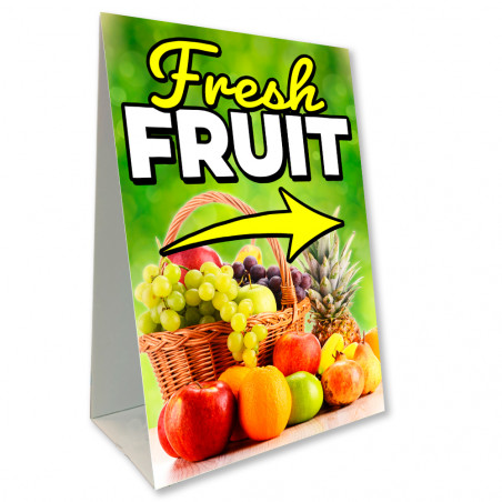 Fresh Fruit Economy A-Frame Sign 24" Wide by 36" Tall (Made in The USA ...