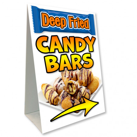 Deep Fried Candy Bars Economy A-Frame Sign 24" Wide by 36" Tall (Made ...