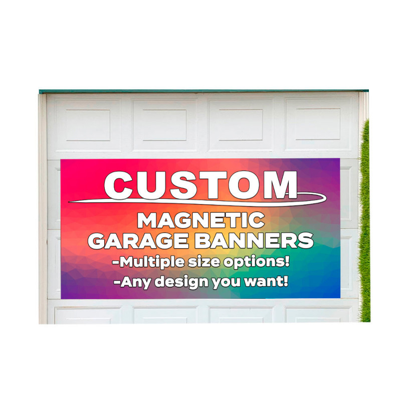 Custom Magnetic Garage Banner For Steel Garage Doors (Size Options)