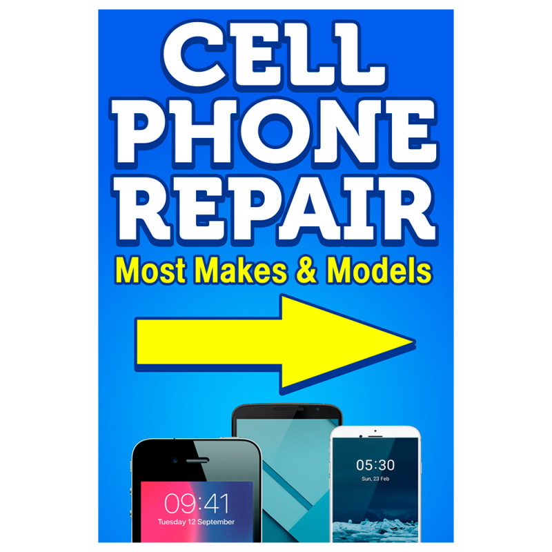 Cell Phone Repair Economy A-Frame Sign 24" Wide by 36" Tall (Made in ...