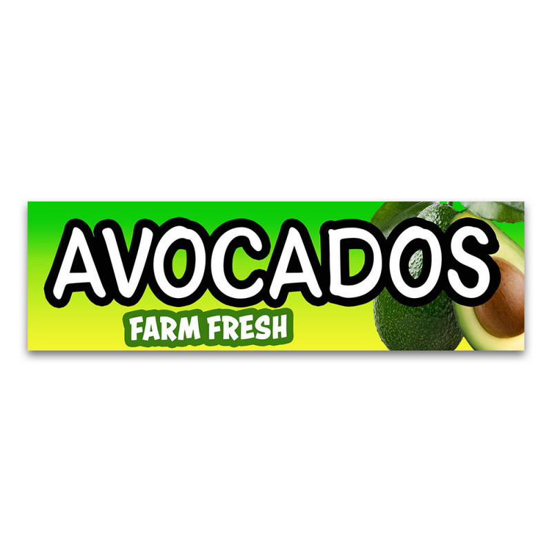 AVACADOS Vinyl Banner 5 Feet Wide by 2 Feet Tall
