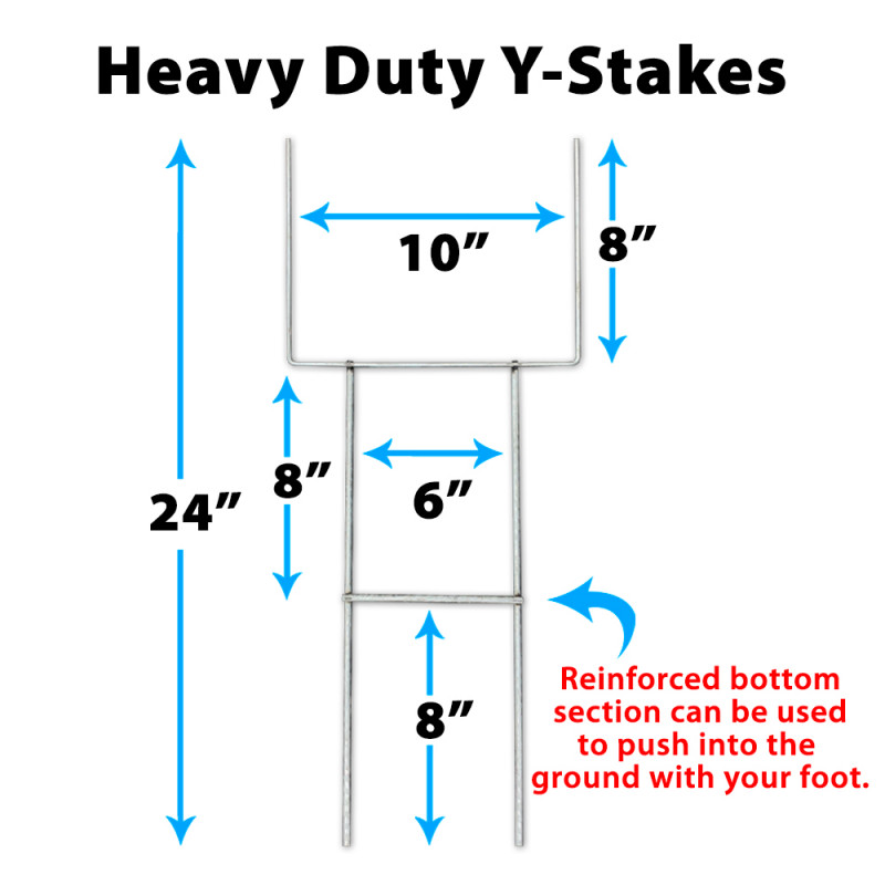 Design It Yourself (DIY) - 2 Pack Yard Signs 16" x 24" with Metal ...