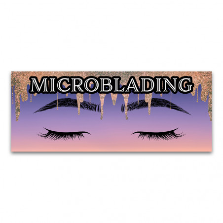 Microblading Vinyl Banner with Optional Sizes (Made in the USA)