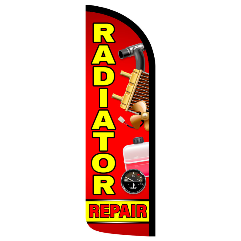 Radiator Repair Premium Windless Feather Flag Bundle (Complete Kit) OR ...