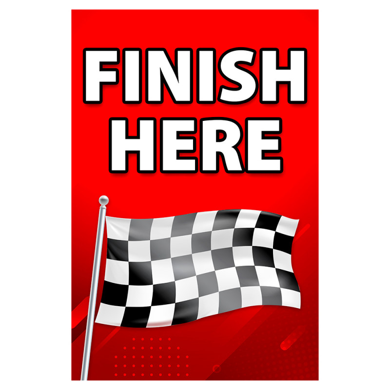 FINISH Economy A-Frame Sign