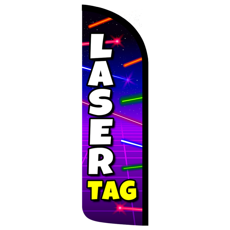 Laser Tag Premium Windless Feather Flag Bundle (Complete Kit) OR ...