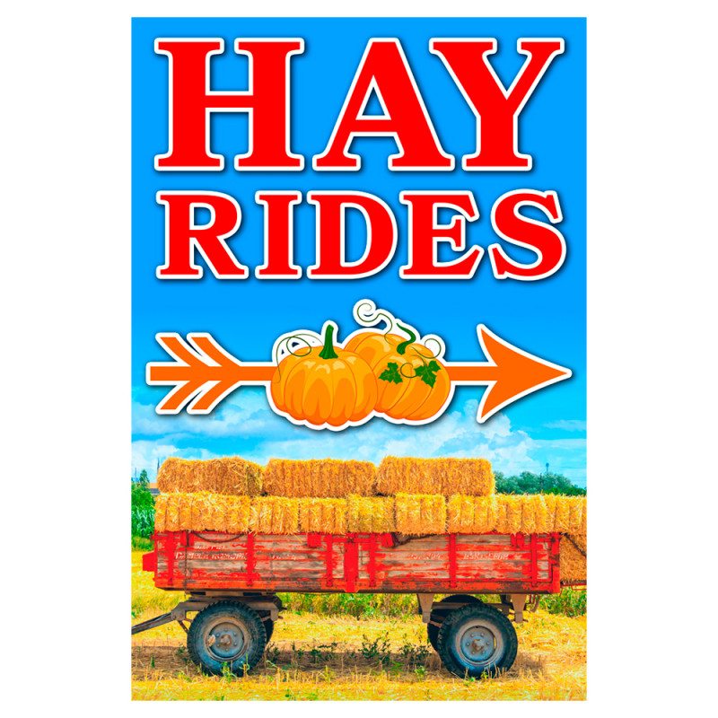 Hay Rides Economy A-Frame Sign