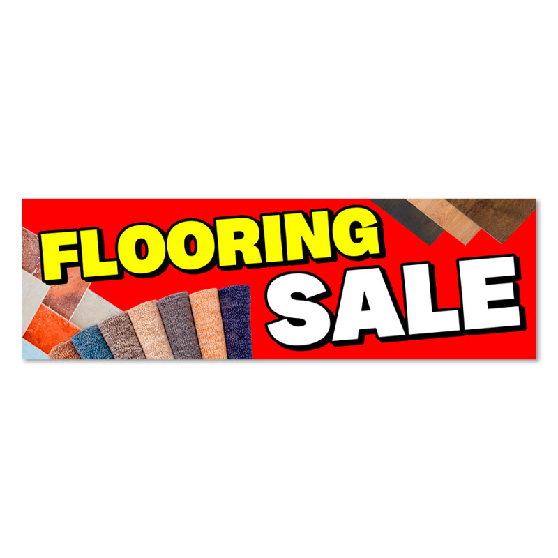 Flooring Sale Vinyl Banner 5 Feet Wide by 2 Feet Tall