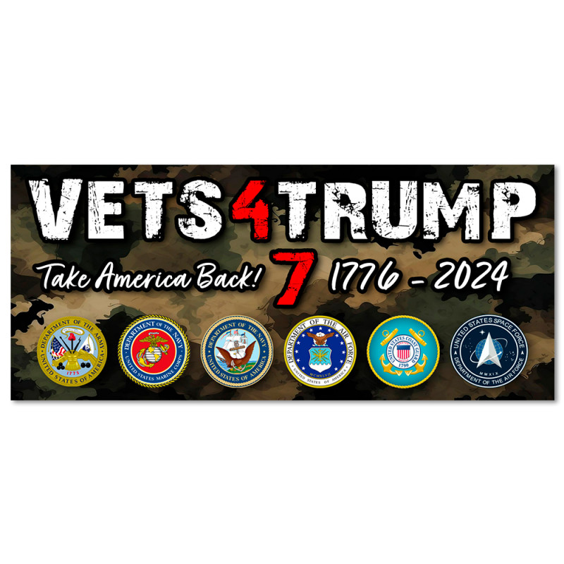 Veterans For Trump - 47 Take America Back Car Decals 2 Pack Removable ...