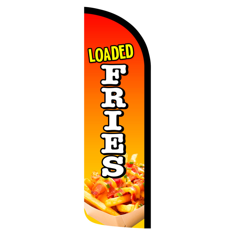 Loaded Fries Premium Windless Feather Flag Bundle (Complete Kit) OR ...