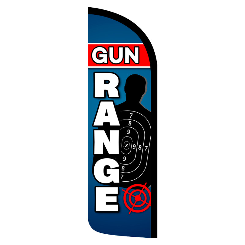 Gun Range - Shooting Firing Premium Windless Feather Flag Bundle ...