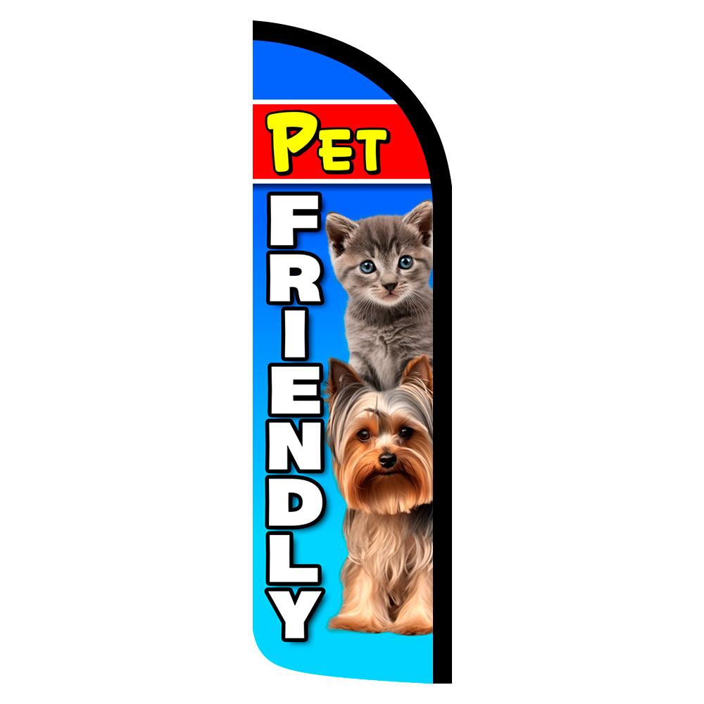 Pet Friendly Premium Windless Feather Flag Bundle (Complete Kit) OR ...